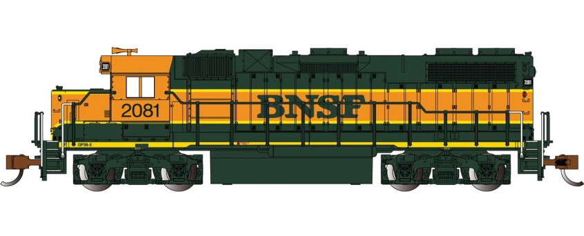 Bachmann 66851 N Scale EMD GP38-2 Diesel BNSF H1 2081 with DCC and Sou — White Rose Hobbies