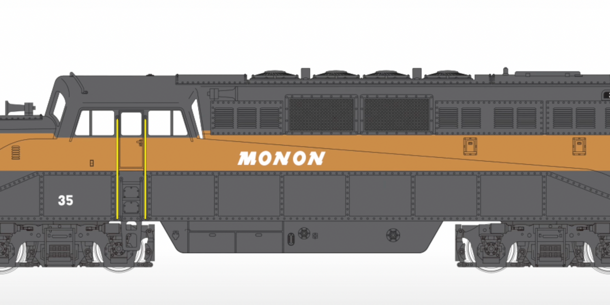 Bachmann 69202 HO Scale EMD BL2 Monon CIL 35 with DCC — White Rose Hobbies