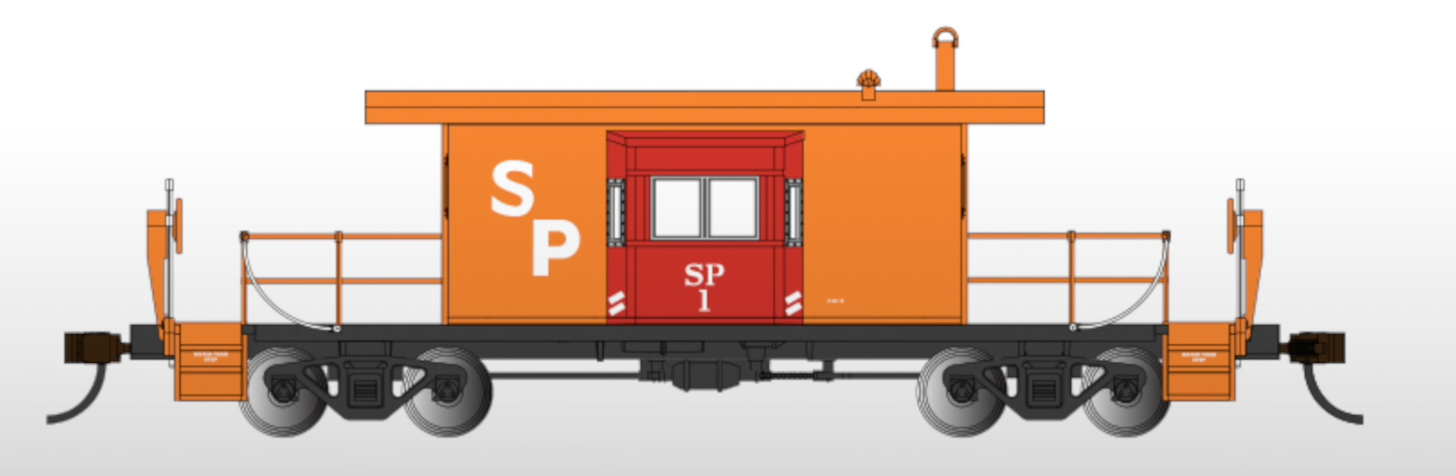 Bachmann 76403 HO Scale Transfer Caboose Southern Pacific SP #1 — White ...