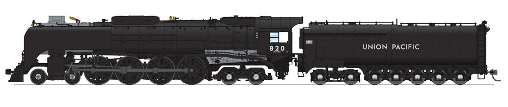 BLI 7363 HO Scale FEF-2 4-8-4 Steam Loco Union Pacific "Black and Grap ...