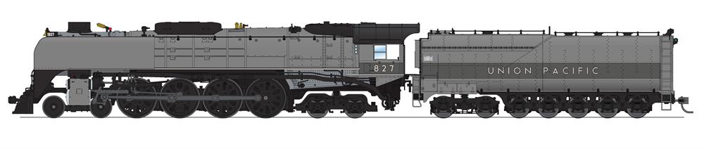 BLI 7365 HO Scale FEF-2 4-8-4 Steam Loco Union Pacific "TTG Aluminum ...