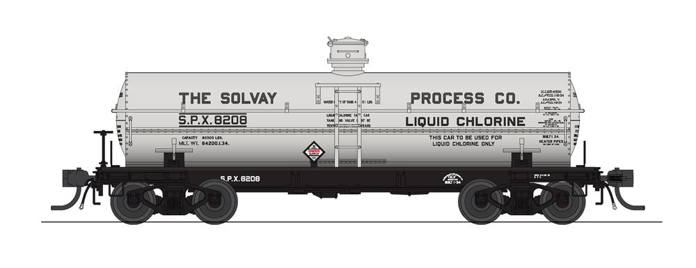 BLI 7665 HO Scale 6000 Gallon Tank Car Penn Salt/Solvay Early 1950s Va ...