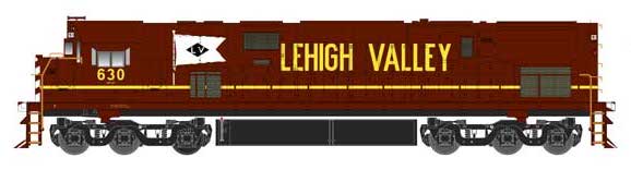 Bowser 24774 HO ALCo C628 Diesel Lehigh Valley Cornell Red LV 630 DCC ...