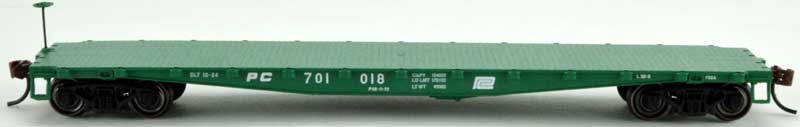 Bowser 41920 HO Scale F30a 50' Flatcar Penn Central 701029 — White Rose ...