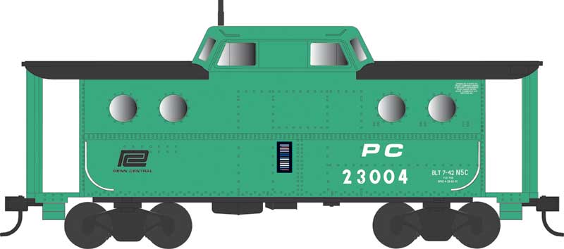 Bowser 43382 HO Scale N5c Caboose Cabin Penn Central PC 23004 — White ...