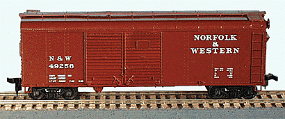 Bowser 55346 HO Scale 40' X31 Round Roof Boxcar Kit Norfolk & Western ...