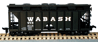 Bowser 55629 HO Scale 70 Ton 2 Bay Covered Hopper Kit Wabash # Varies ...