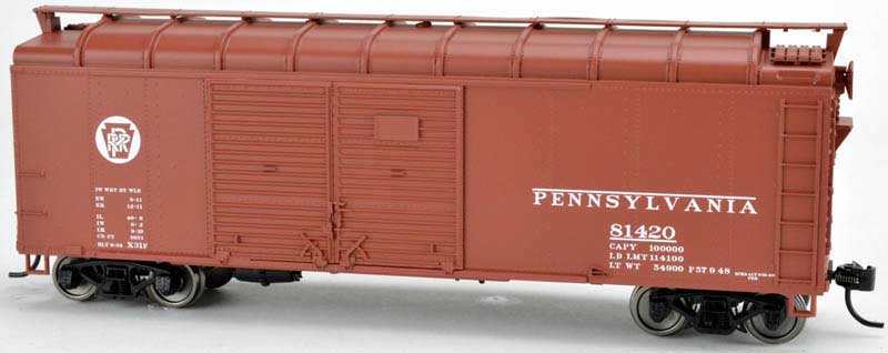 Bowser 56932 HO Scale 40' X31A Inset Roof Boxcar Kit Pennsylvania PRR ...