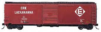 Branchline Trains 1017 HO Scale 50' Single Door Boxcar Kit Erie Lackaw ...