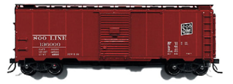 Branchline Trains 8041 HO Scale 40' AAR Boxcar Kit SOO Line 136184 - N ...