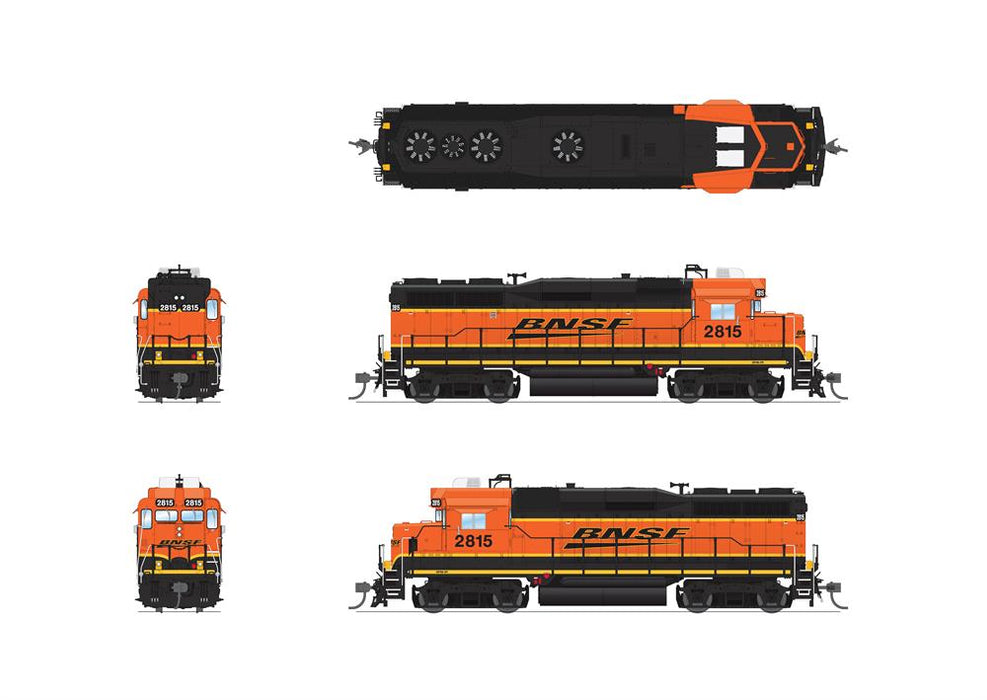 Broadway Limited BLI 7562 HO Scale EMD GP30 BNSF "H3 Swoosh" 2815 Para ...