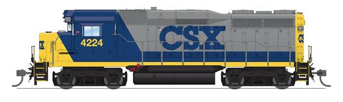 Broadway Limited BLI 7568 HO Scale EMD GP30 CSX "YN2" 4224 Paragon4 ...