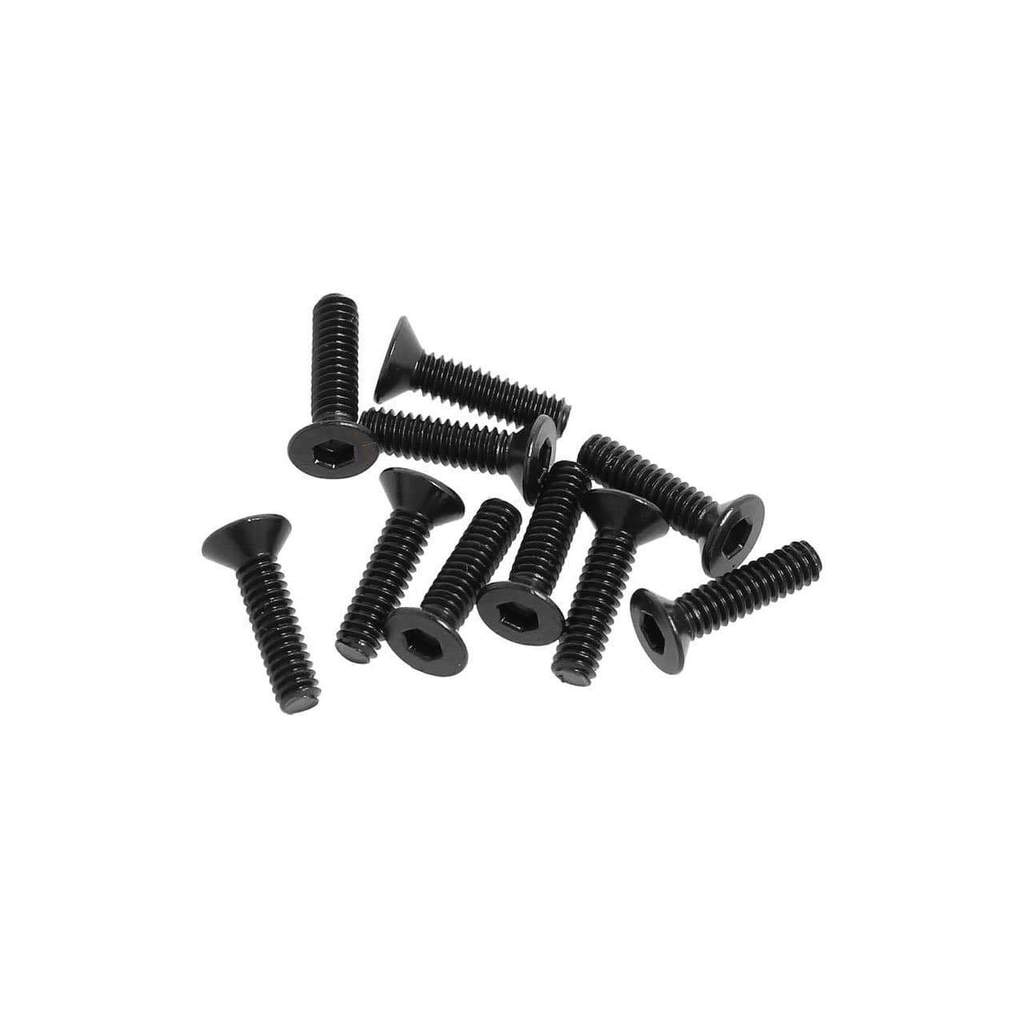 CEN Racing G36144 M2x8 Flat Head Hex Socket Screws 10 Pack — White Rose ...