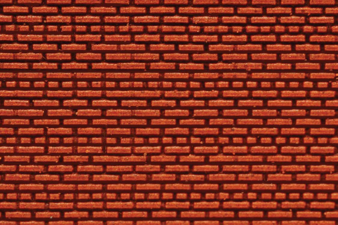 Chooch 8621 HO or N Flexible Dark Red Small Brick Wall Sheet 2 Pack ...