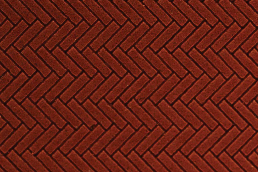 Chooch 8663 HO Scale Flexible Dark Red Medium Brick Pavers Sheet Herri ...