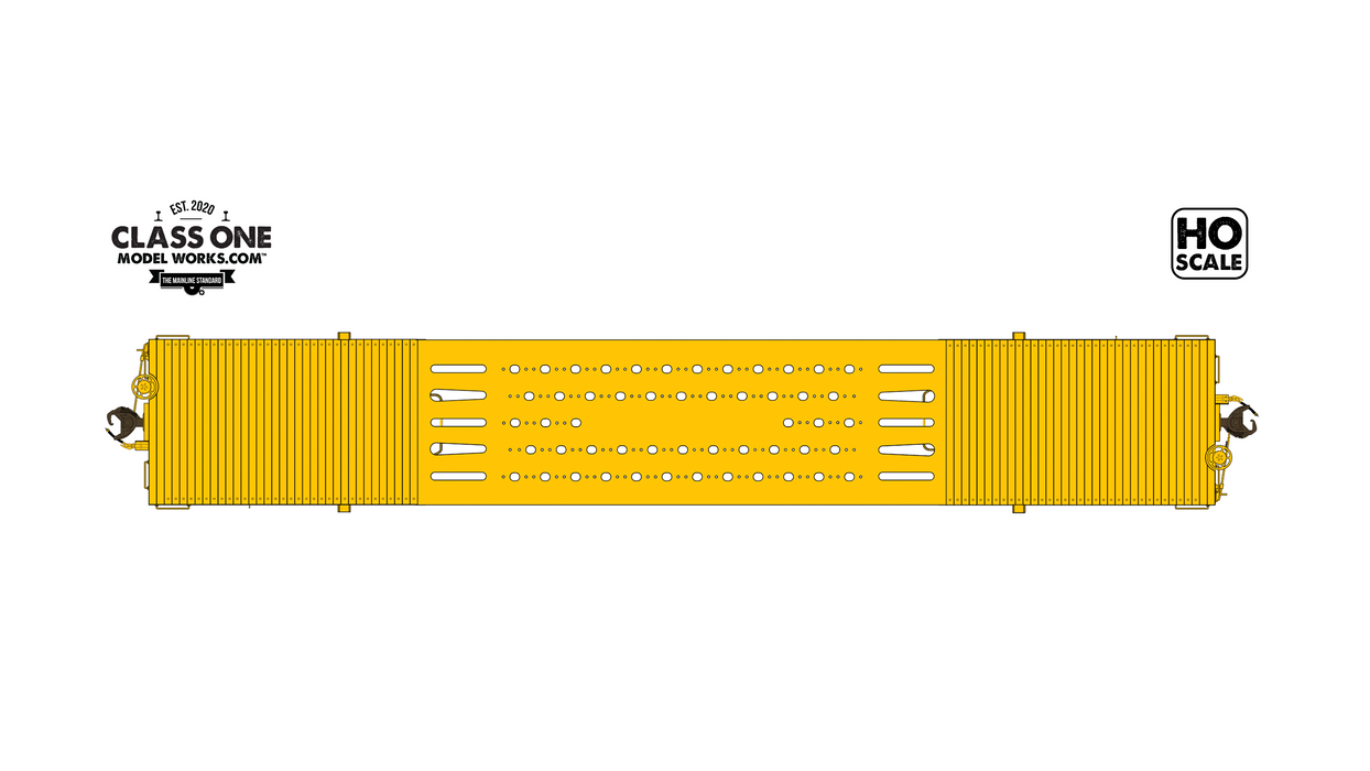 Class One Model Works FC00215 HO Scale GSC Heavy Duty Flatcar "Wood De ...