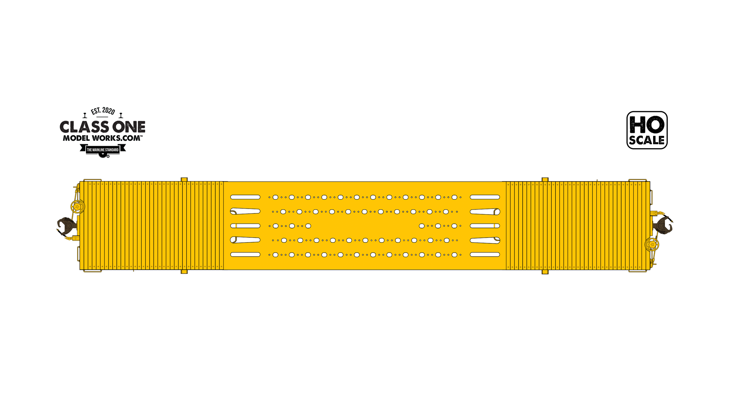 Class One Model Works FC00215 HO Scale GSC Heavy Duty Flatcar "Wood De ...