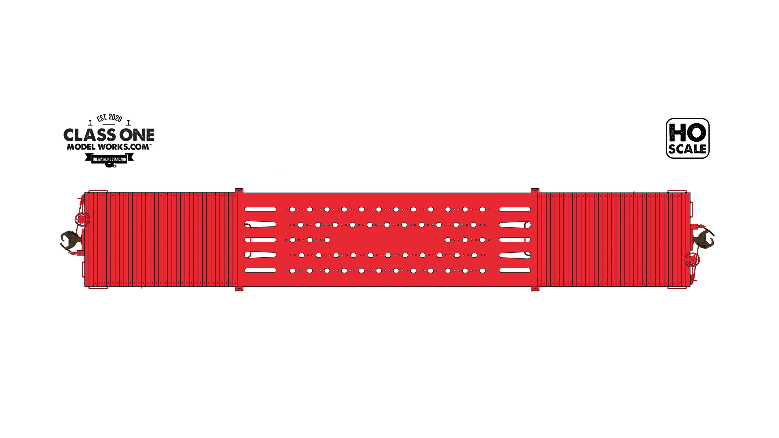 Class One Model Works HO Scale GSC Heavy Duty Flatcar CSXT (Choose Opt ...