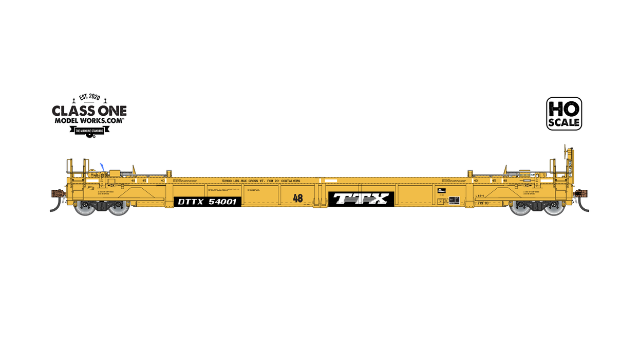 Class One Model Works HO Scale TWF10 As Delivered TTX DTTX — White Rose Hobbies