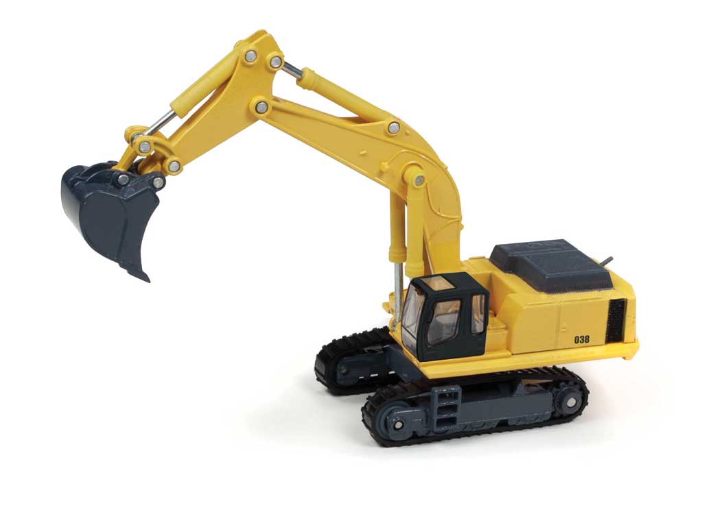 Classic Metal Works TC100B HO Scale (1:87) Hydraulic Excavator Yellow ...