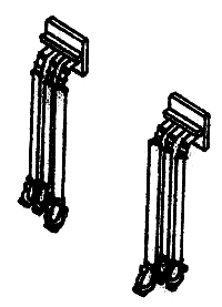 Details West MU-294 HO Scale MU 3 Hose Cluster 36" 4 Pack — White Rose ...