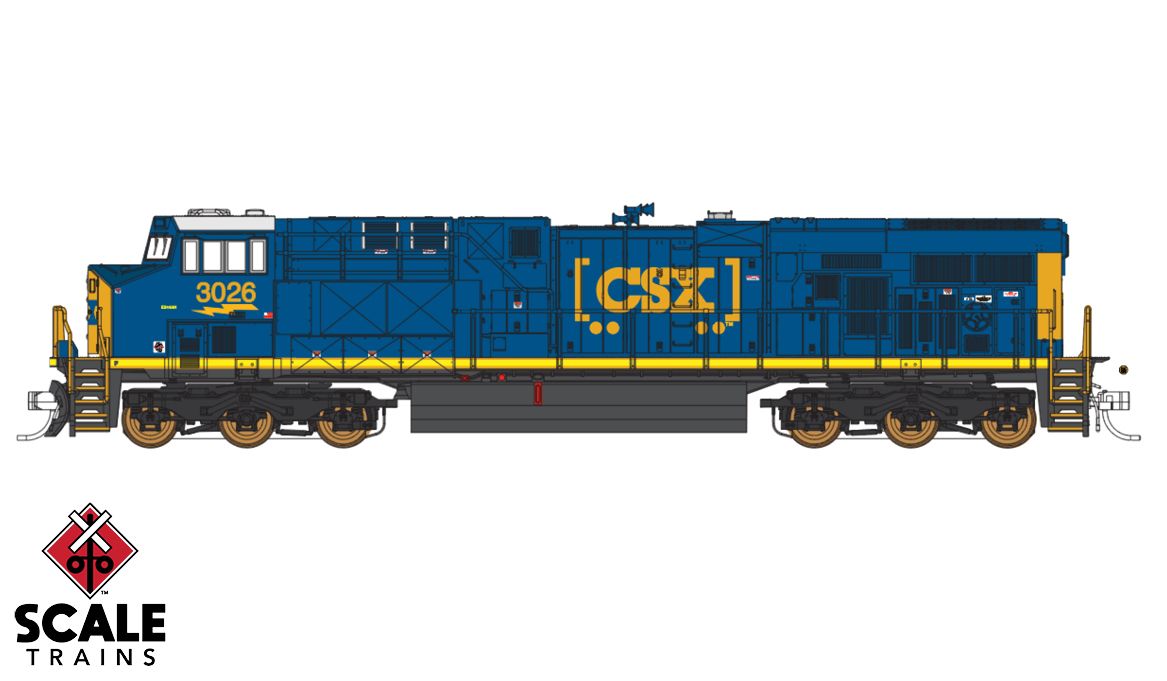 Fox Valley Models 10022 N Scale ES44AH "Boxcar Logo" CSX 3023 DCC LokS — White Rose Hobbies