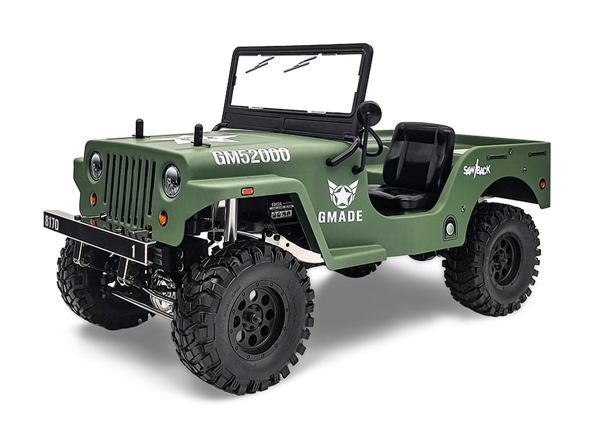 GMade 52011 1/10 Scale 4WD Military Sawback GS01 RTR Off-Road Performa ...