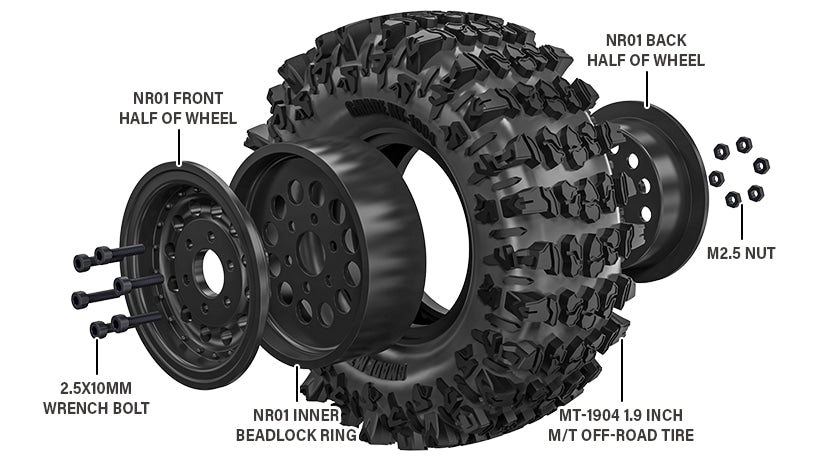 GMade 57006 1/10 GS02F Buffalo TS Scale Crawler Kit — White Rose Hobbies
