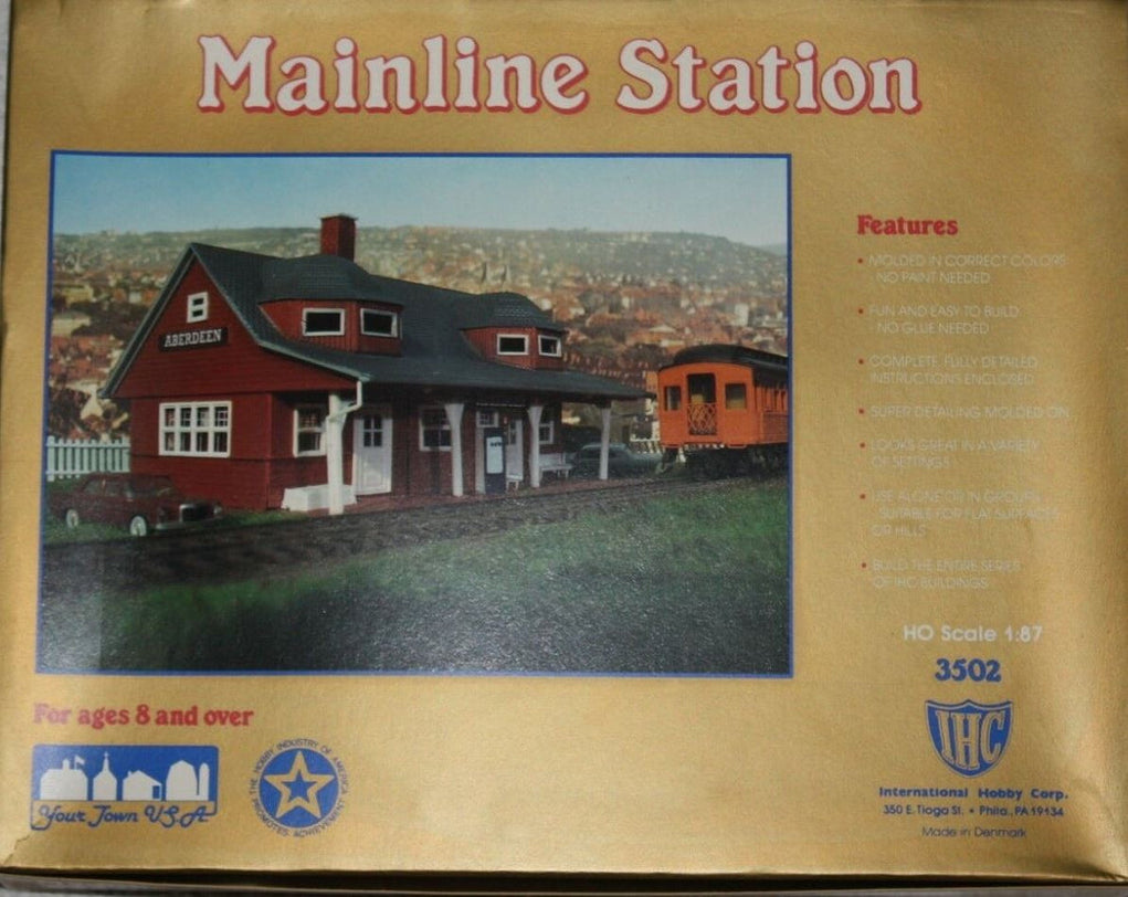IHC 3502 HO Scale Mainline Station Kit - NOS — White Rose Hobbies