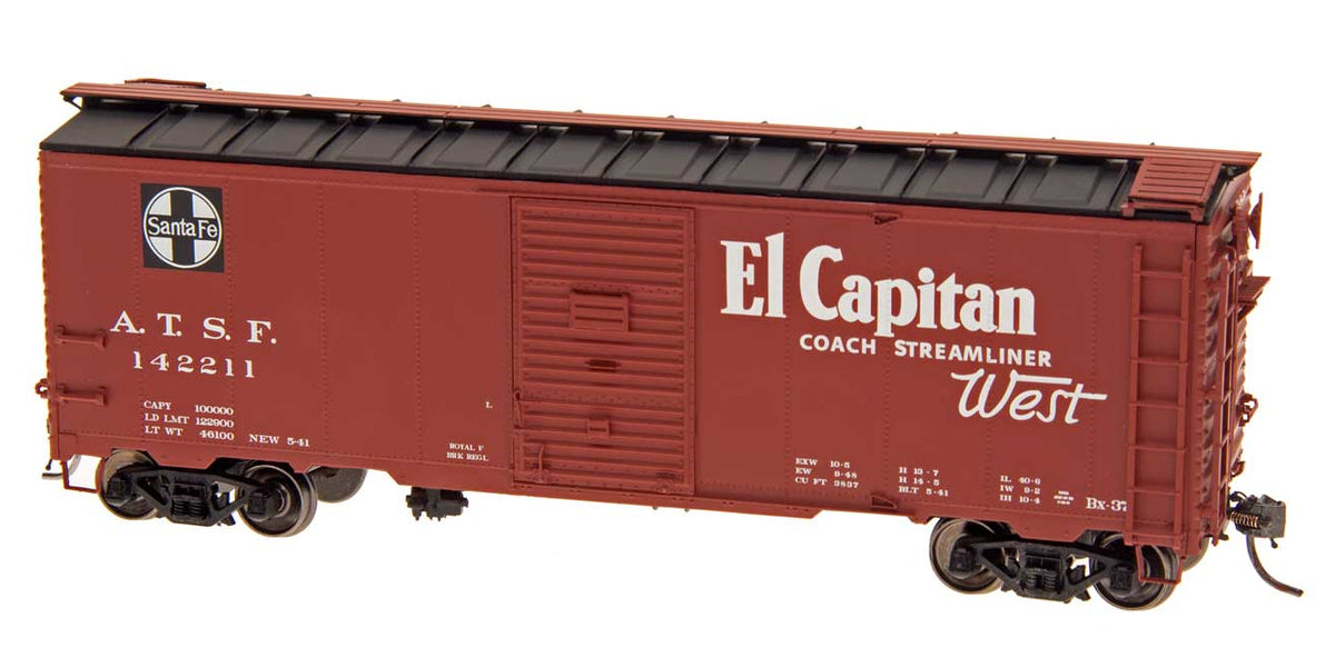 Intermountain 45833 HO Scale 40' Modified AAR Boxcar Santa Fe "El Capi ...