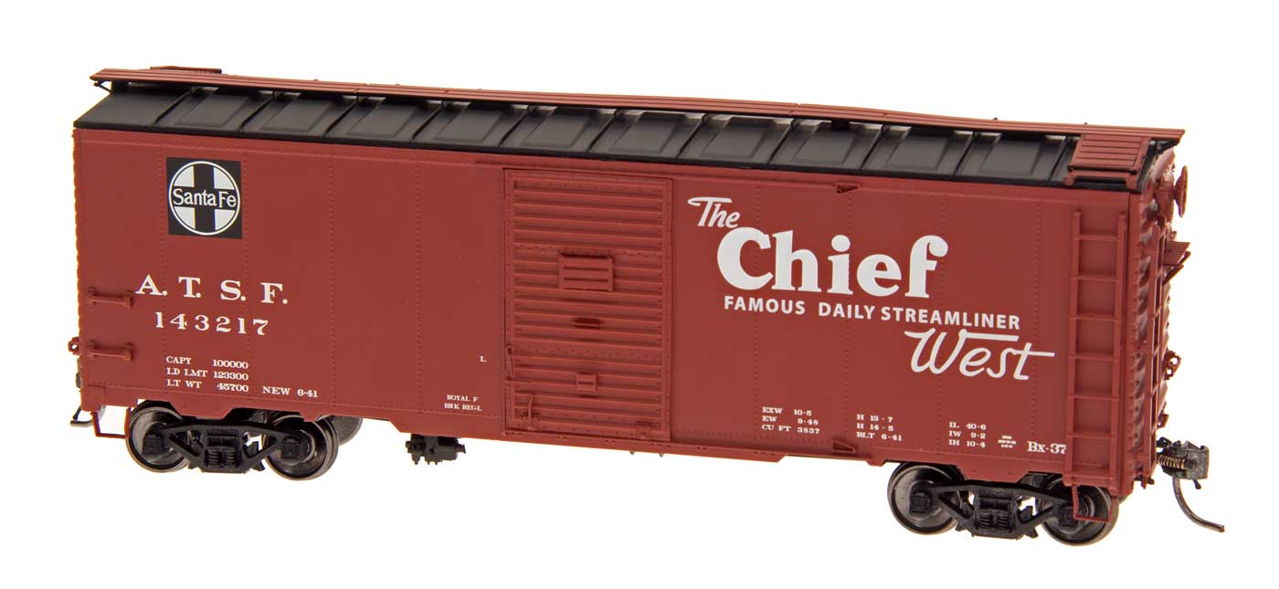 Intermountain 45835 HO Scale 40' Modified AAR Boxcar Santa Fe "Chief" — White Rose Hobbies