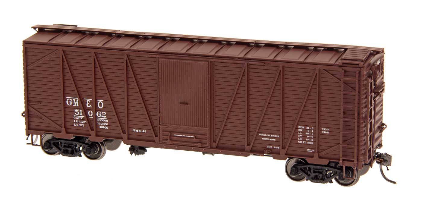Intermountain 46076 HO Scale 40' WWII War Emergency Boxcar Gulf Mobile ...