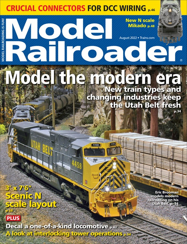 Kalmbach Model Railroader Magazine August 2022 — White Rose Hobbies