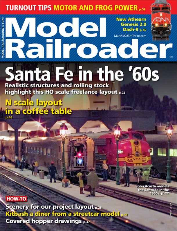 Kalmbach Model Railroader March 2023 — White Rose Hobbies