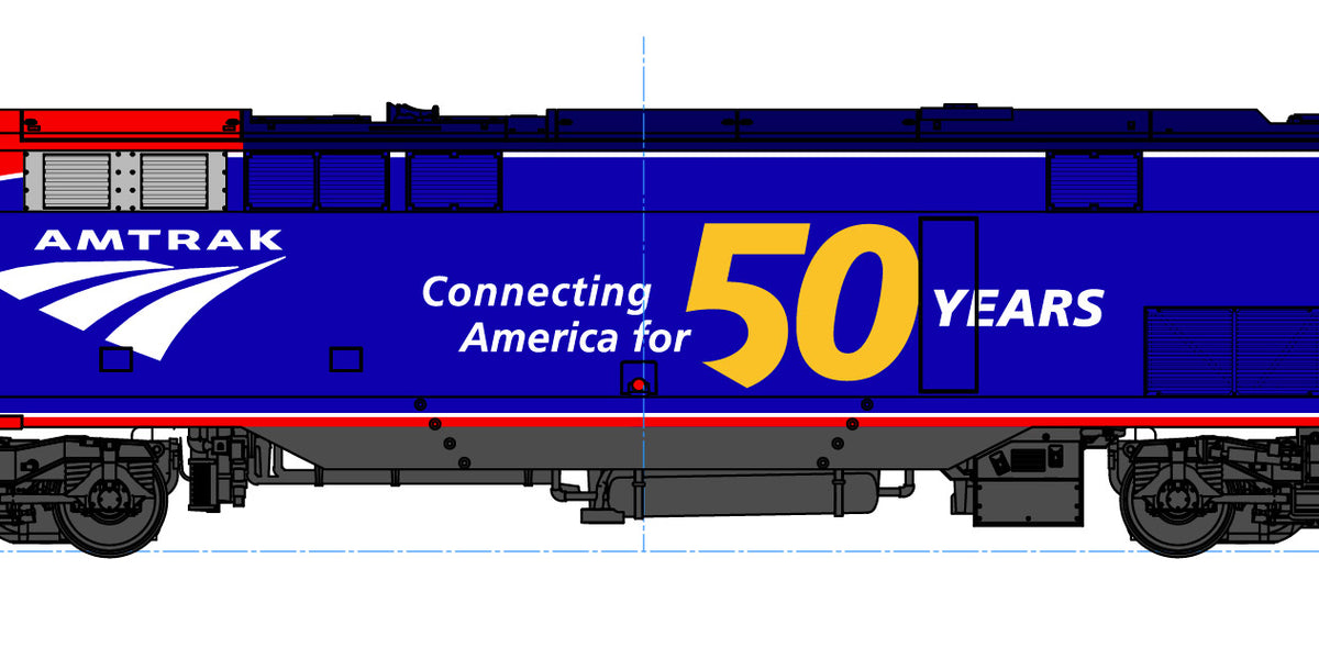 Kato 176-6037 N Scale GE P42 Genesis Amtrak Phase VI 50th Anniversary — White Rose Hobbies