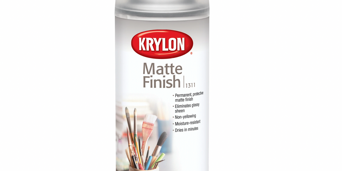 Krylon 1311 11oz Matt Finish Clear Spray Paint — White Rose Hobbies