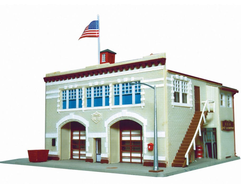 Life-Like 433-1391 HO Scale Hampden Fire Engine House #46 Structure Ki ...