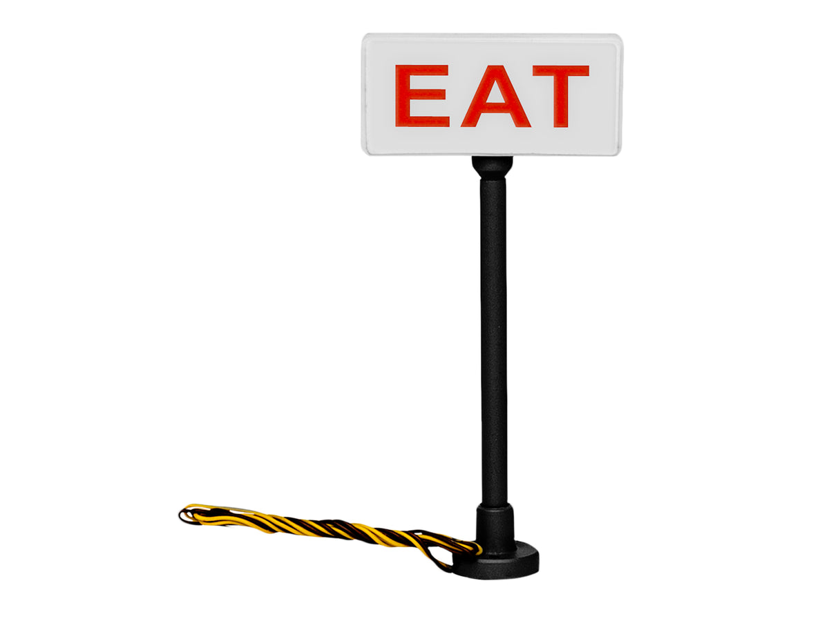 Lionel 1956210 HO Scale Lighted Restaurant/Diner "EAT" Sign — White ...
