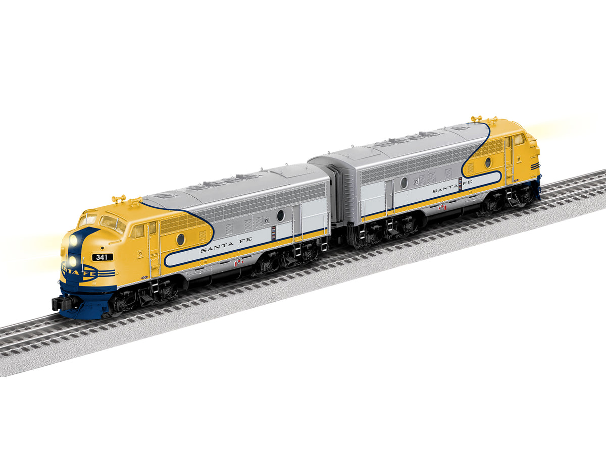 Lionel 2233810 O Scale LEGACY EMD F7A-A Set Santa Fe ATSF 341 344 BTO — White Rose Hobbies