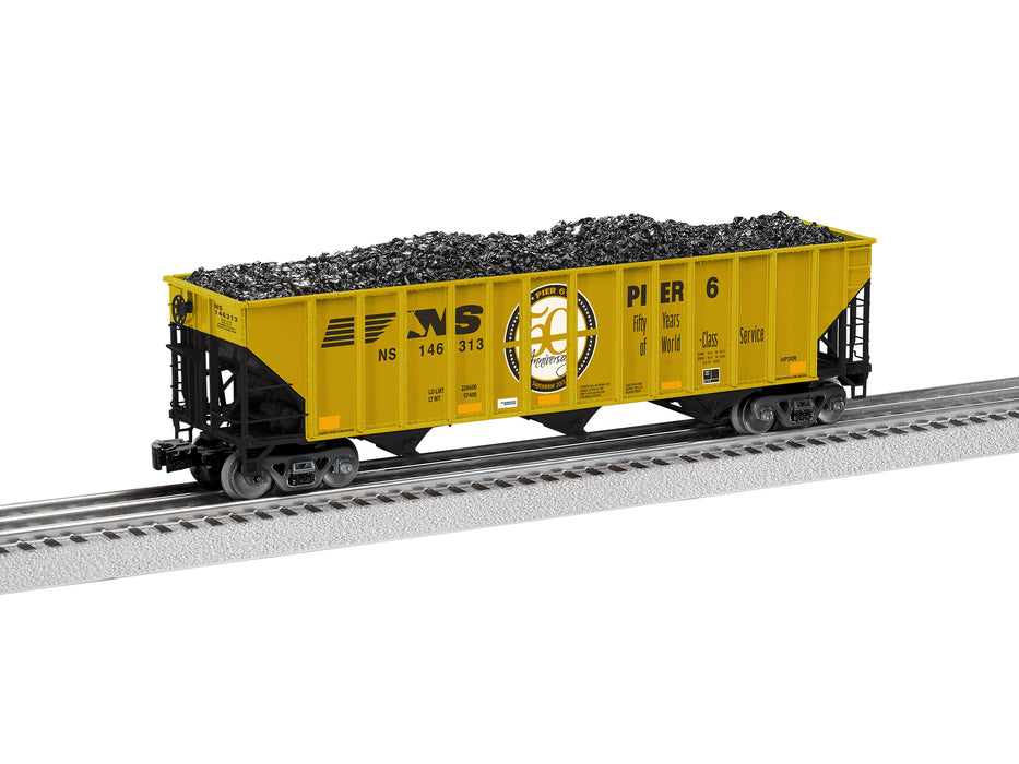 Lionel 2326100 O Scale 100 Ton Open Hopper Norfolk Southern "Yellow Pi ...