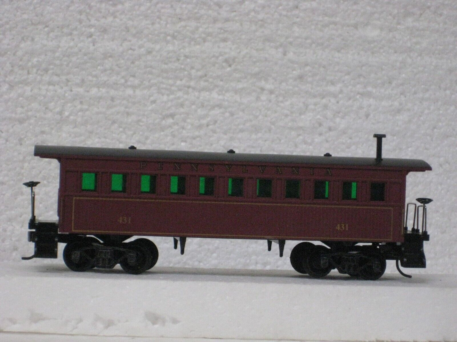 Mantua 717520 HO Scale 1860's Wooden Passenger Coach Pennsylvania PRR ...