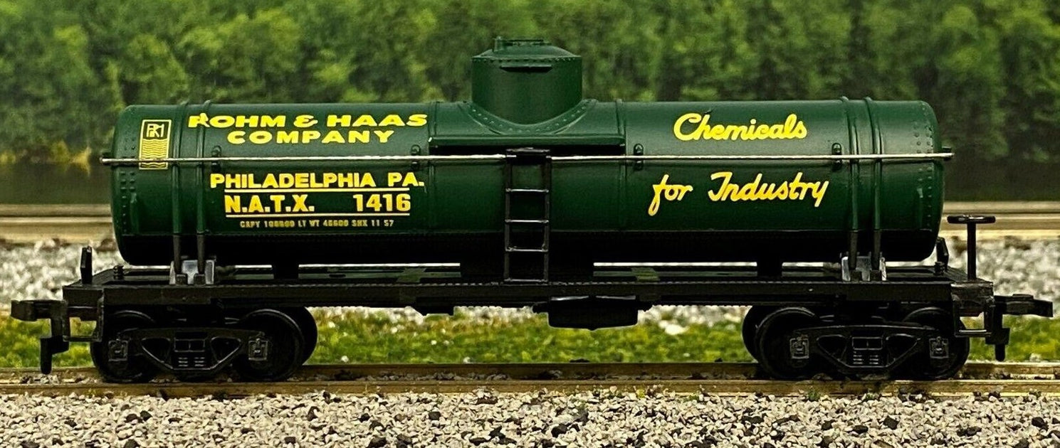Mantua 732-635 HO Scale 35' Tank Car Rohm & Hass NATX 1416 - NOS — White Rose Hobbies