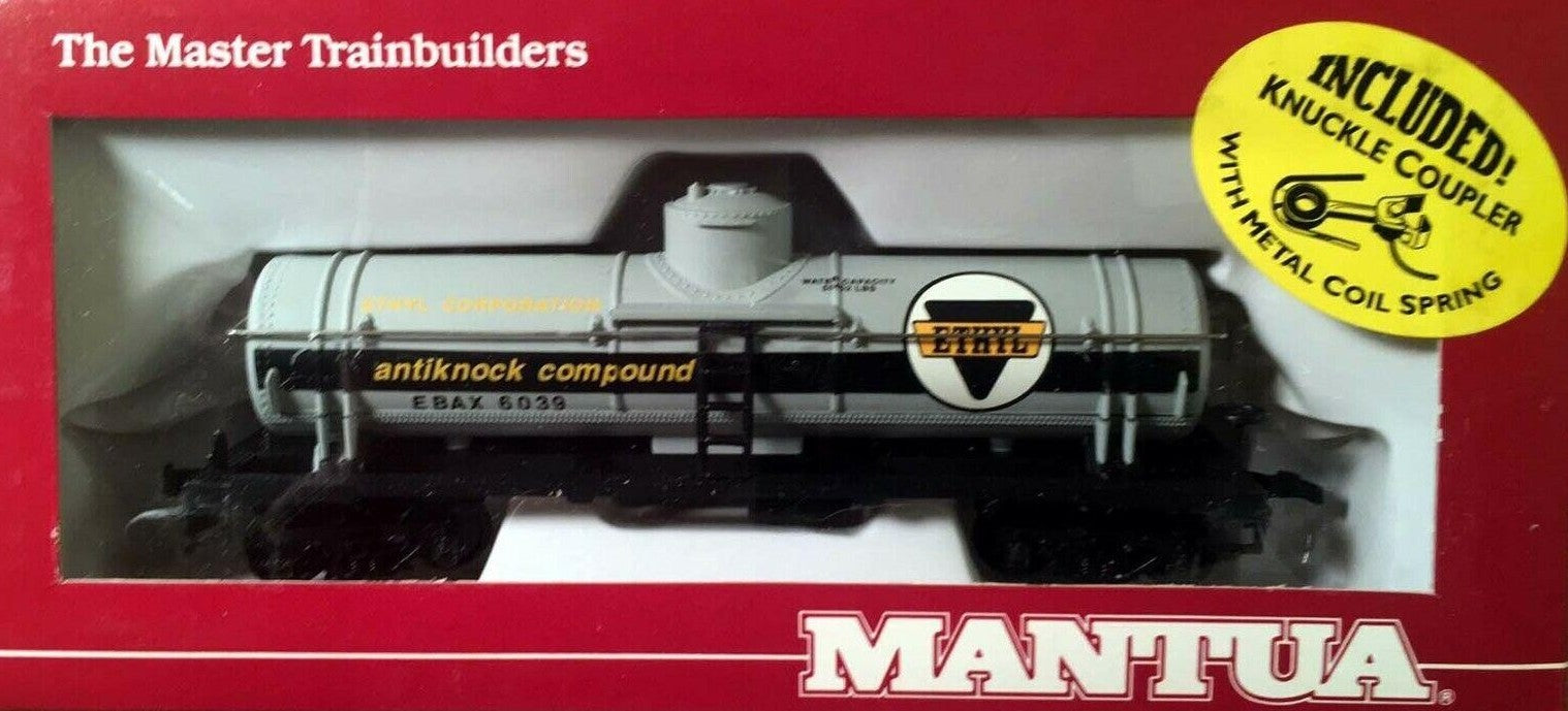 Mantua 732-660 HO Scale 35' Tank Car Ethyl EBAX 6039 - NOS — White Rose Hobbies