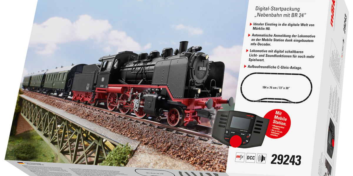 Marklin 29243 HO Scale Deutsche Bundesbahn DB Branch Line Class 24 Dig ...