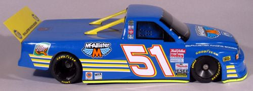 McAllister Racing 218 Dodge NasTruck RC Body 1/10th 10" Wheelbase ...