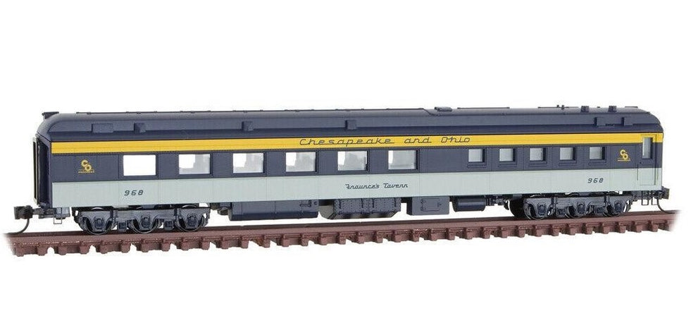 Micro-trains 146 00 410 N Scale 80' Heavyweight Diner C&O Fraunce's Ta — White Rose Hobbies