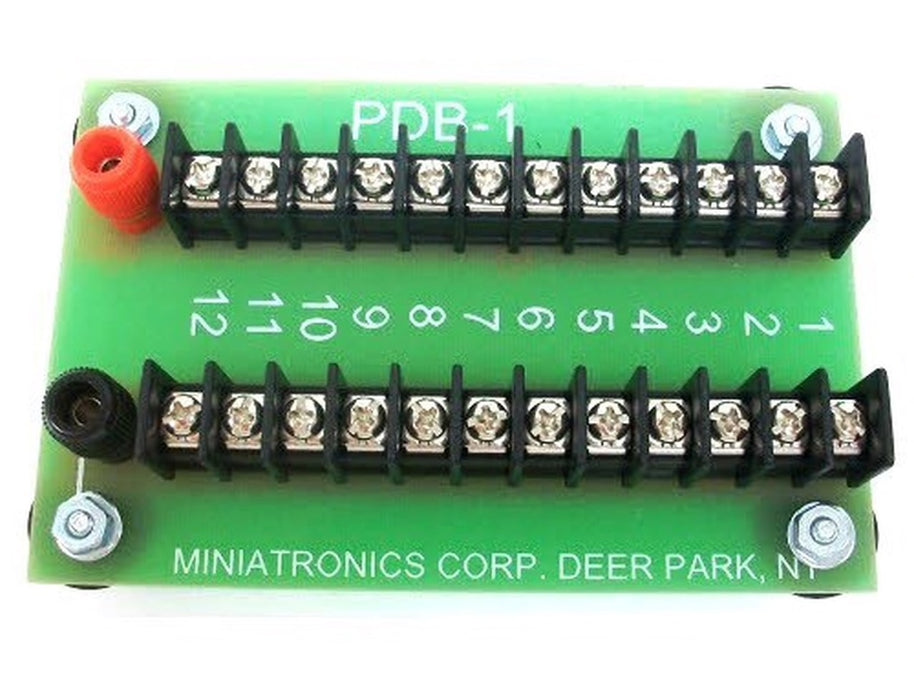 Miniatronics PBD1 Power Distribution Block - 12 Position — White Rose ...