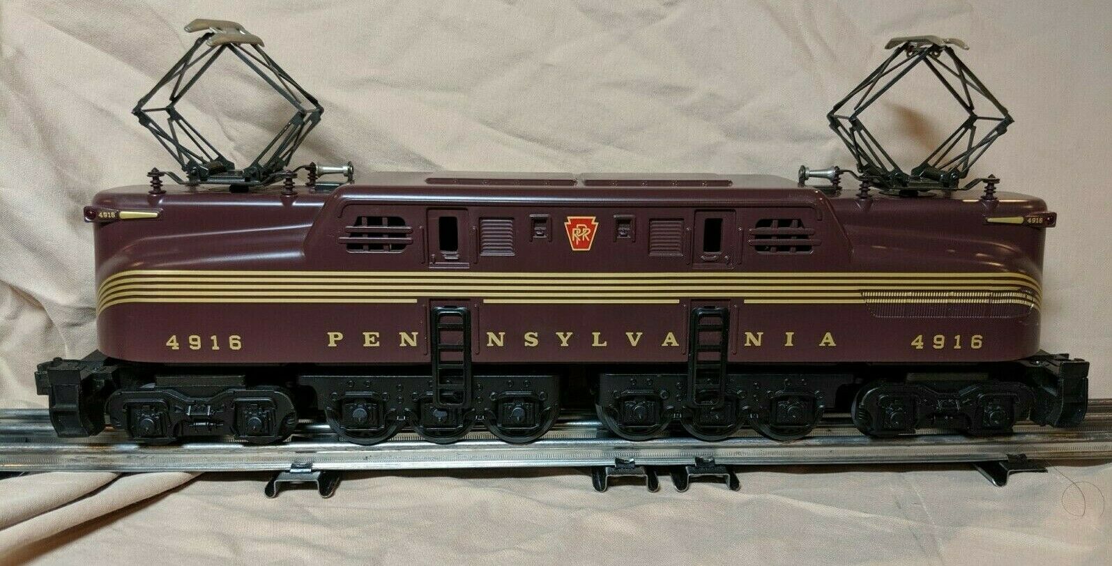 MTH 30-2507 O Guage GG1 Electric Locomotive Tuscan Red 5 Stripe Pennsy ...