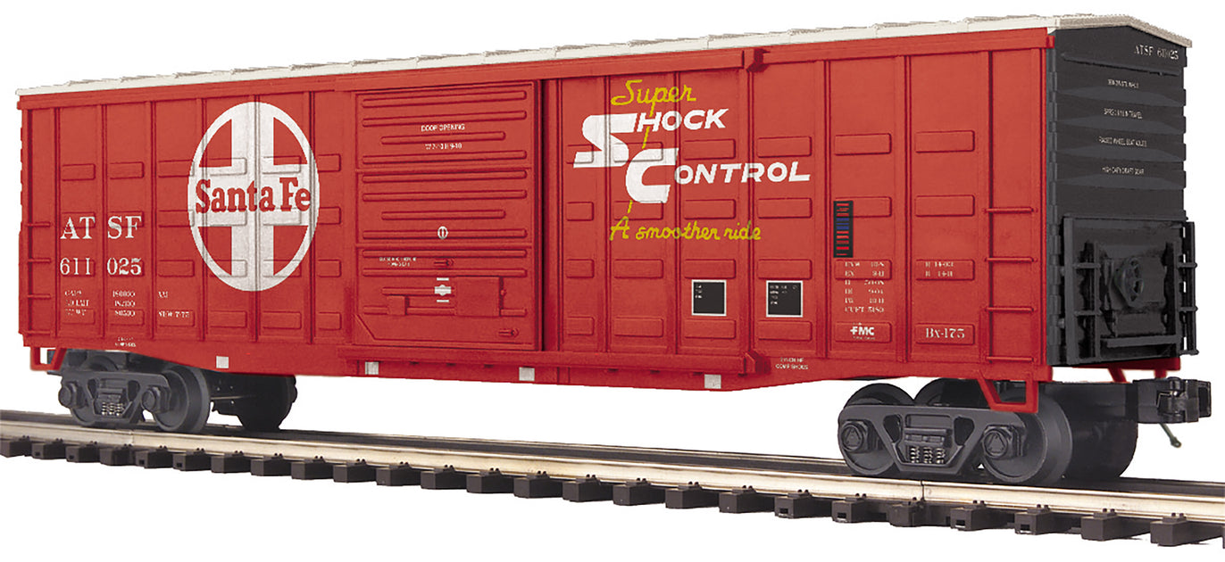 MTH Premier 20-93986 O Scale 50' Waffle Boxcar Santa Fe "Super Shock C ...