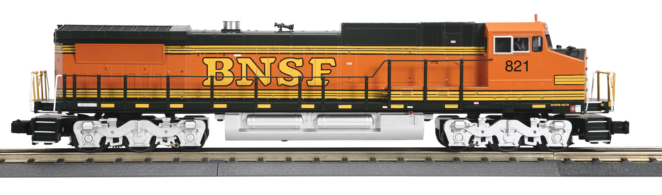 MTH RailKing 30-21090-1 O Gauge GE Dash 8 Diesel Locomotive BNSF 821 w ...
